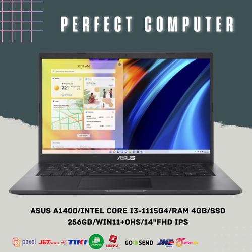 Jual ASUS A1400/INTEL CORE I3-1115G4/RAM 4GB/SSD 256GB/WIN11+OHS/14"FHD ...