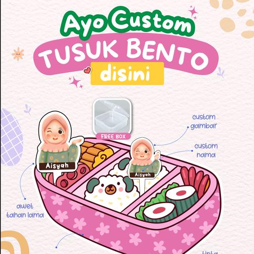 Jual Tusuk Bento Custom / Food Picks Custom - KUROMI - Kab. Bekasi ...