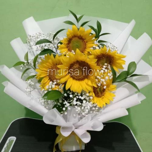 Jual buket bunga matahari bunga fresh utk anniversary/wisuda/gift ...