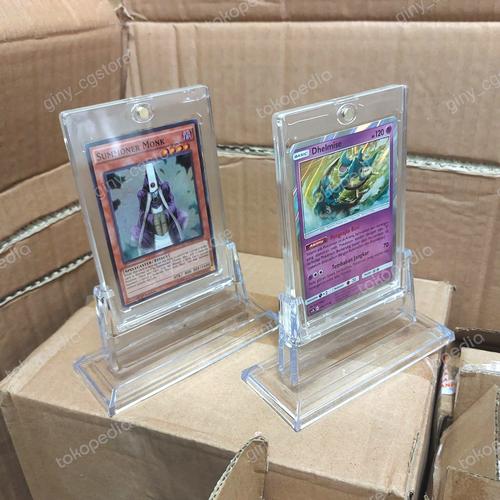 Jual Magnetic Card Holder Stand Toploader Akrilik TCG Kartu Pokemon ...