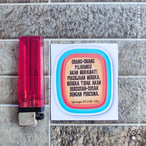 Jual Stiker Kristen Katolik Ayat Alkitab Petrus Yesaya Amsal Doa ...