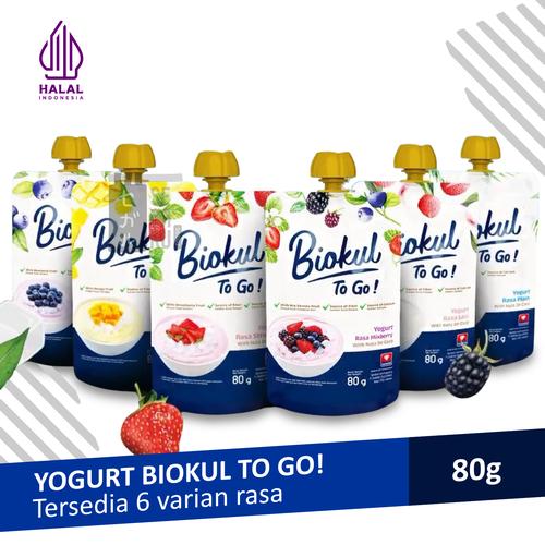 Jual BIOKUL Yogurt To Go | Yoghurt Squeeze 80 gram - BLUEBERY - Kota ...