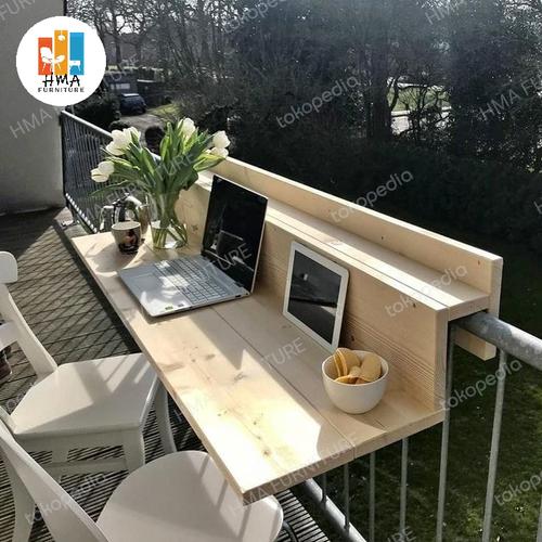 Jual meja balkon gantung, meja modern minimalis - 150x20x15 - Kota ...