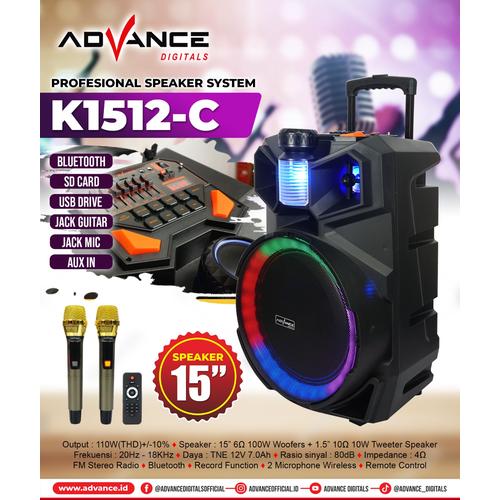 Promo Speaker Advance K1512C Speaker Profesional System Ukuran 15 inch Cicil 0% 3x - Jakarta ...