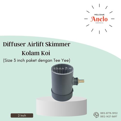 Jual Diffuser airlift skimmer kolam koi ukuran 3 inch paket dengan Tee ...