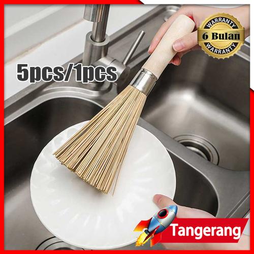 Jual Sapu Kuali Sapu Wajan Wok Brush Pembersih Kuali Bambu - 1pc - Kota ...