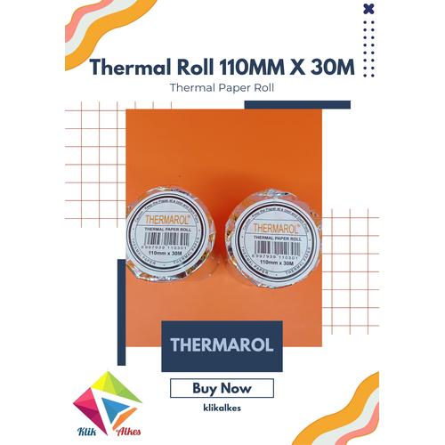 Jual THERMAROL 110 X 30 MM THERMAL PAPER ROLL - Kota Tangerang ...