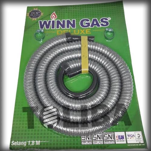 Jual selang gas win gas selang metal spiral stenlis elpiji slang kompor ...