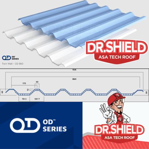 Jual Atap UPVC Dr. Shield OD 860 / Atap DINGIN / Double Layer / Twin ...