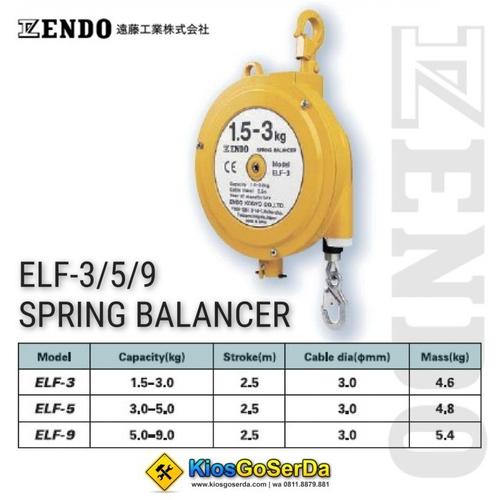 Jual SPRING BALANCER ENDO ELF-5 (3,0-5,0 KG) LONG STROKE 2,5M | ELF 5 ...