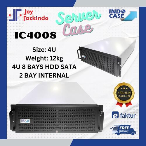 Jual IC4008 - CASE RACKMOUNT 4U 8 BAYS HDD SATA 2 BAYS INTERNAL ...