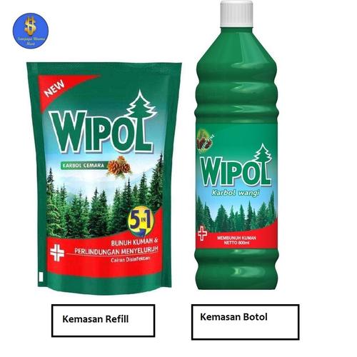 Jual Karbol Pembersih Lantai Wipol All Variant - Botol 450ml - Kota ...