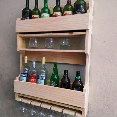 Jual RAK BOTOL WINE DAN GELAS MINUMAN KAYU JATI BELANDA RAK DINDING ...