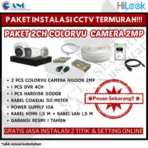 Jual PAKET CCTV COLORVU 2CH CAMERA 2MP + INSTALASI dan SETTING ONLINE ...
