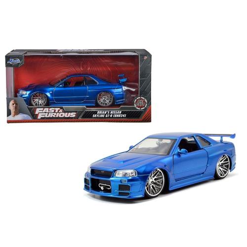 Jual Jada 1/24 Fast & Furious Nissan Skyline GTR R34 Warna biru metalic ...