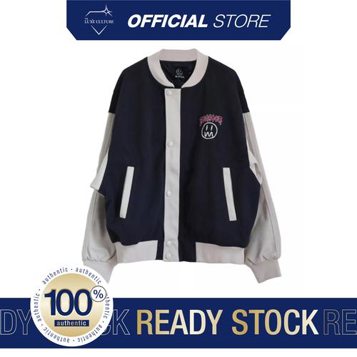 Jual Beaster Black White Logo Varsity Jacket / Jaket Varsity Original ...