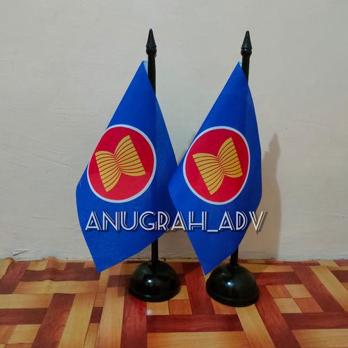 Jual tiang kayu bendera meja LOGO ASEAN - Jakarta Pusat - ANUGRAH_adv ...