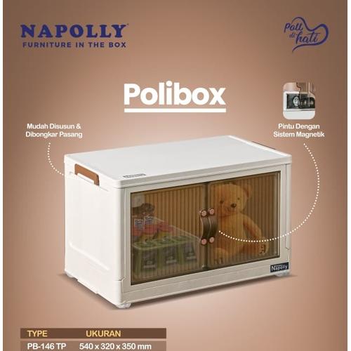Jual Rak Plastik Poly Box Cabinet Serbaguna Napolly Transparant Magnet ...