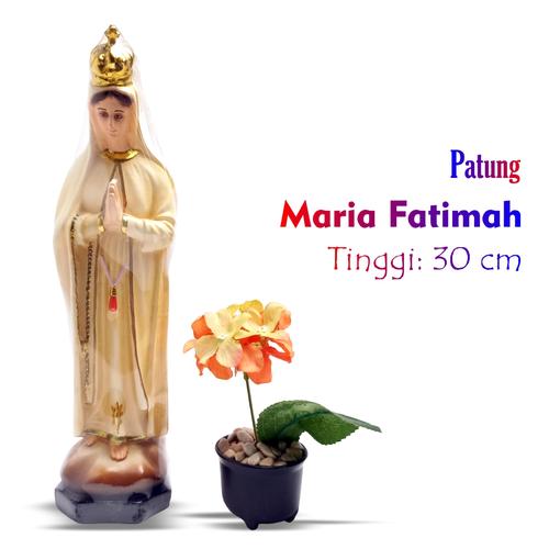 Jual Patung Maria 30 cm, Warna Gold Mahkota/Patung Bunda Maria Katolik ...