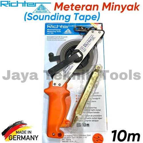 Jual Richter Meteran Minyak Oil Sounding Tape 10 Meter Brass Stainless Bob - Long Brass ...