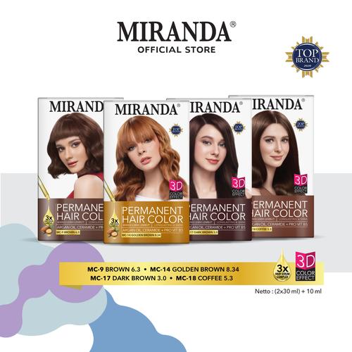 Promo Miranda Hair Color (Cat Rambut Permanen) Brown Series 30ml ...