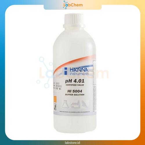 Jual Technical Calibration Buffer Solution pH 4.01 @ 500 ml | Hanna HI5004 - Jakarta Utara ...