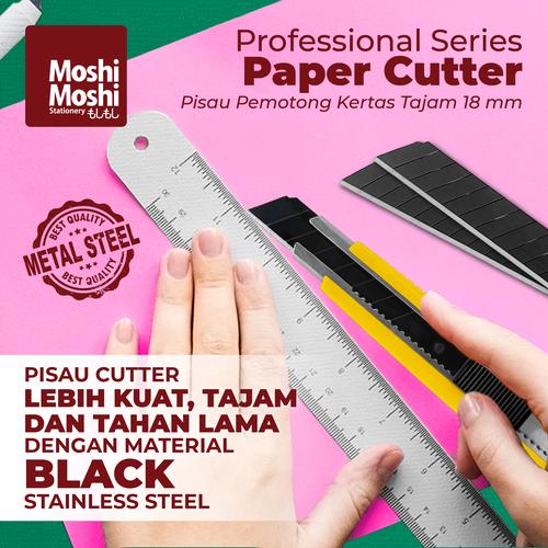 Jual Paper Cutter Moshi Pisau Pemotong Kertas Tajam Alat Tulis Kantor ...