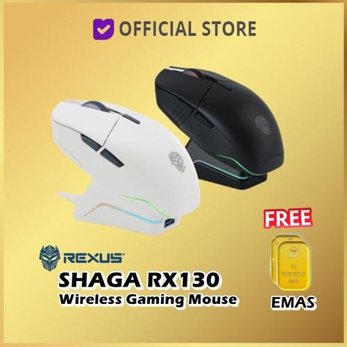 Jual Rexus Shaga RX130 Mouse Gaming Wireless With Charging Dock RX-130 ...