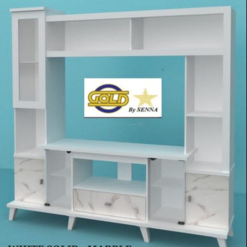 Jual Buffet TV Tinggi 180cm Full Rak - Lemari Hias TV Berkaki 22SL221 ...