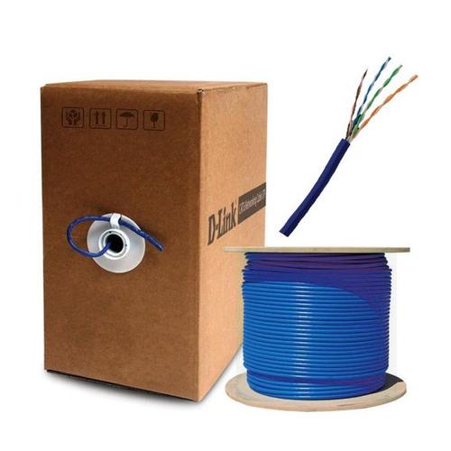 Jual D-LINK CAT.6 UTP 24AWG Blue Color, Easy Pull Box, 305m Box Cable ...