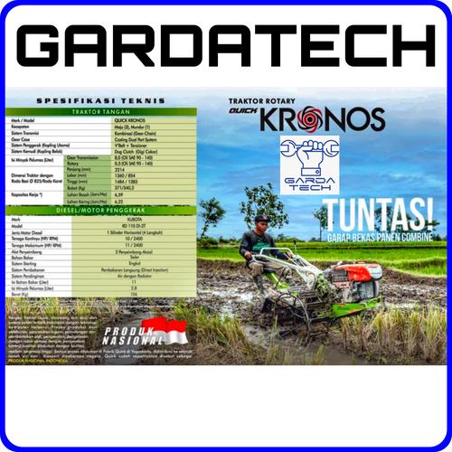 Jual Quick KRONOS Rotary Mesin Traktor Tangan Bajak Sawah + KUBOTA RD ...