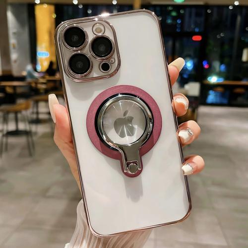 Jual Magsafe Standing Clear Acrylic Casing Case iPhone 15 14 Pro Max Plus - Purple, Iphone 14 ...