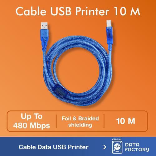 Jual Printer Cable 10M - Kabel Printer 10 Meter USB 2.0 /High Speed 480Mbps - Kota Surabaya ...