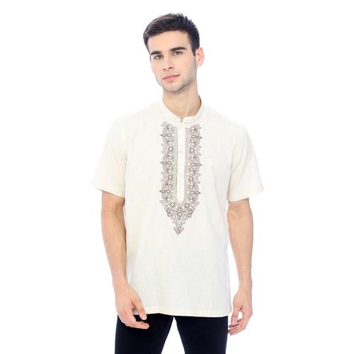 Promo Hassenda Koko Pria Border Lengan Pendek Al-Fath Size 2XL - Rich ...