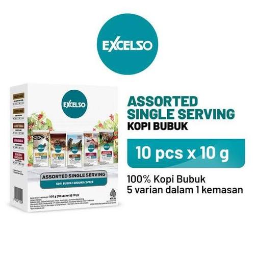 Jual Excelso Assorted Single Serving Isi 10's @ 10 gr - kopi - coffee ...