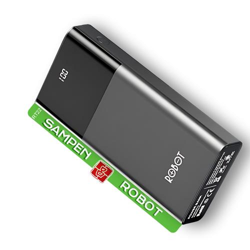 Jual PowerBank ROBOT RT22 20000mAh Dual Port Input & Output Digital Led ...