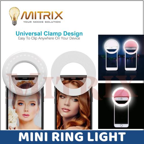 Jual Mini RIng Light - Clip On FLash Lampu Cahaya Selfie / Live ...