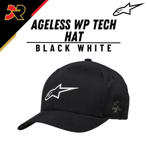 Jual TOPI ALPINESTARS AGELESS WATERPROOF TECH HAT BLACK WHITE WP ...