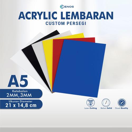 Jual Akrilik Lembaran Custom Acrylic A5 Bening Bentuk Custom - 2MM ...