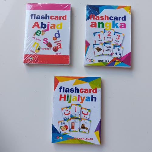 Jual Flash Card Belajar Angka Huruf Hijaiyah - 1 Pack Kurleb 75x100mm ...