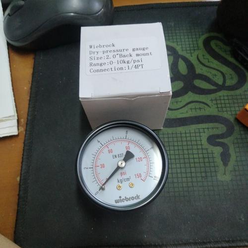 Jual PRESSURE GAUGE WIEBROCK 2" / MANOMETER 10 BAR (kg/cm2) 1/4 inch ...