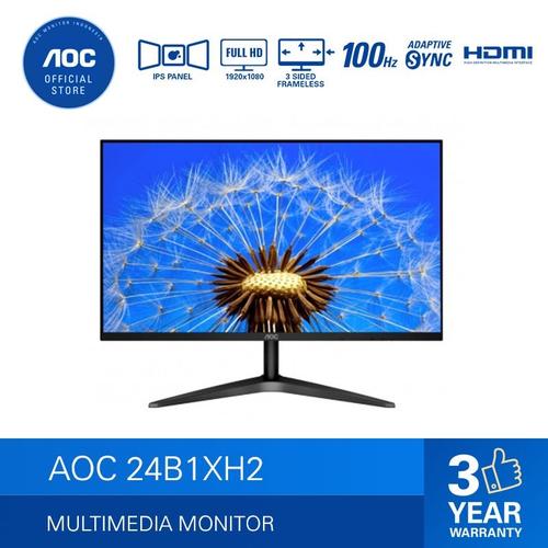 Promo Monitor LED AOC 24B1XH2 Super Slim Monitor 23.8" IPS 100Hz FHD ...
