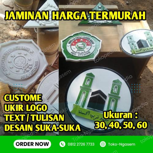 Jual Logo Custome Ukir Kayu Jati - Kab. Jepara - Toko-Ngasem | Tokopedia