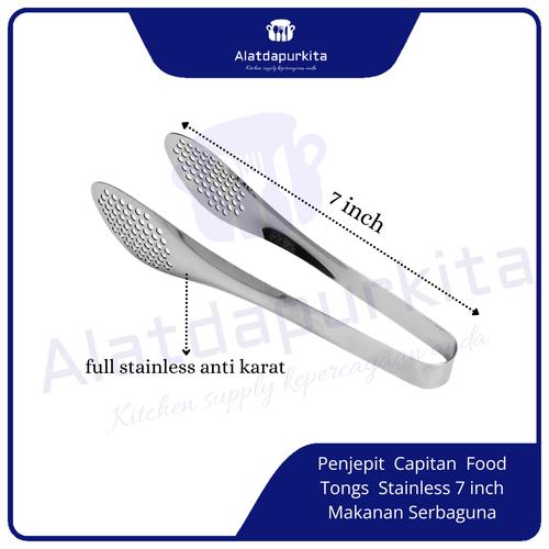 Jual Penjepit Capitan Roti Makanan Gorengan Snack Stainless Dengan ...