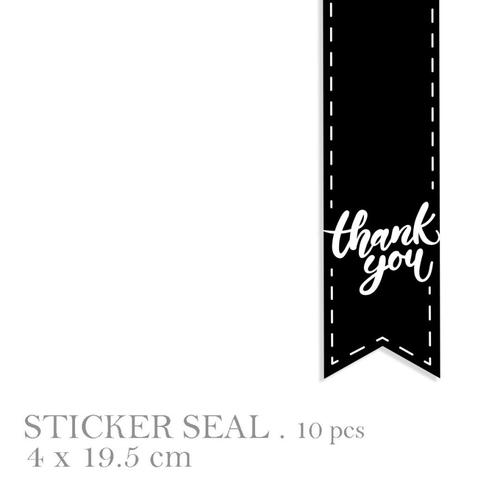 Jual Sticker Seal Thank You Hitam Stiker Paperbox Label Mini Ukuran ...