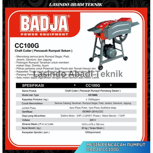 Jual Mesin Pencacah Rumput BADJA CC100G Chaft Cutter CC 100 G - Kota ...
