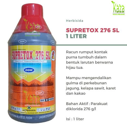 Jual Herbisida Supretox 276 SL 1 liter - Racun Rumput Gulma DGW ...