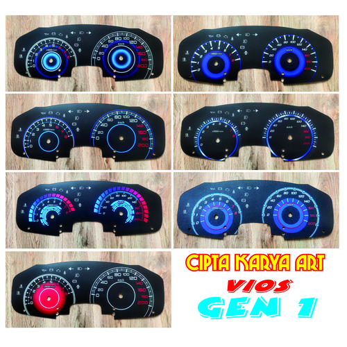 Jual speedometer vios gen 1 variasi custom papan panel - 3 - Kab ...