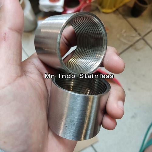 Jual Socket Pipa Stainless SS304 Drat 2.1/2" inch 150 Psi stainless ...