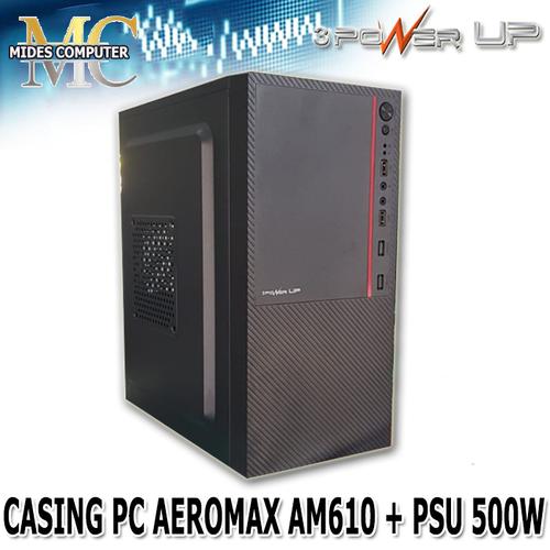 Jual CASING CPU POWER PRO + PSU 500W - AEROMAX 610 - Kota Bekasi ...